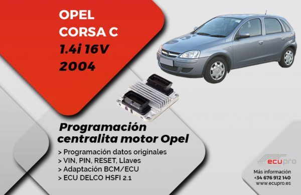 Programación centralita motor Delphi Delco HSFI- 2.1 Opel Corsa C | Ecupro