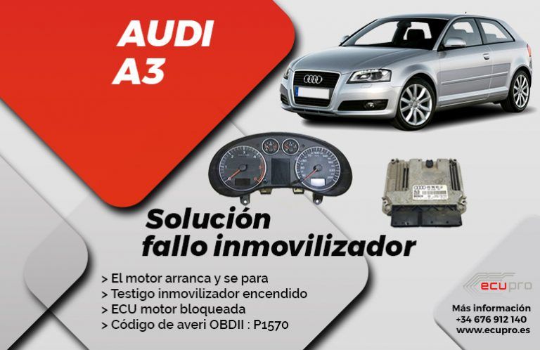 Audi A3 arranca y se apaga - fallo inmovilizador | Ecupro España